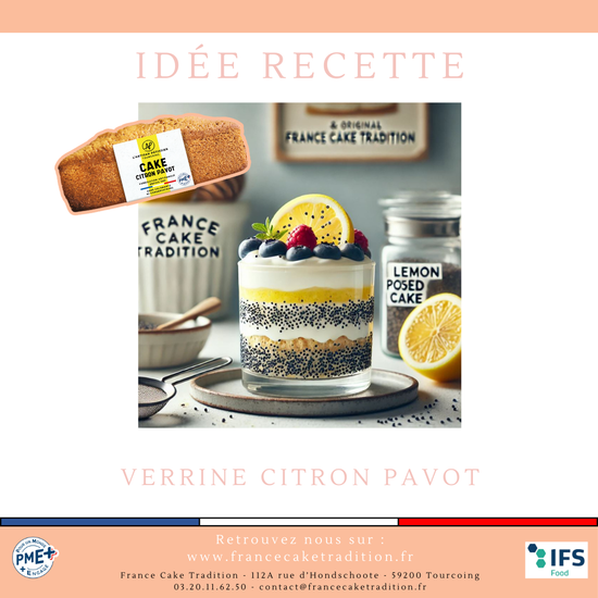 Recette originale : Verrine citron pavot, le dessert express et gourma ...