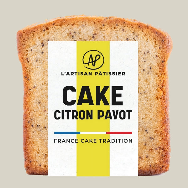 Tranche de Cake au Citron Pavot - L'Artisan Pâtissier – France Cake ...